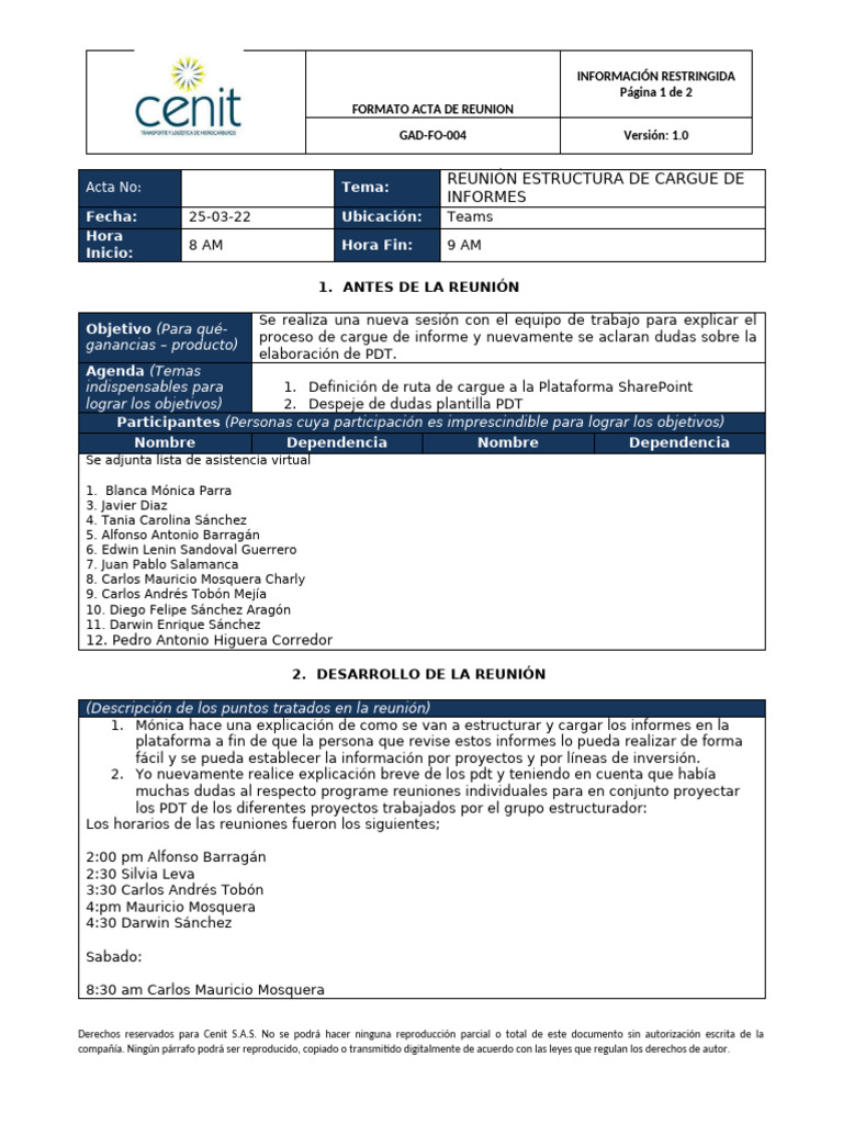 20220322 Aclaración Dudas Pdt Pdf
