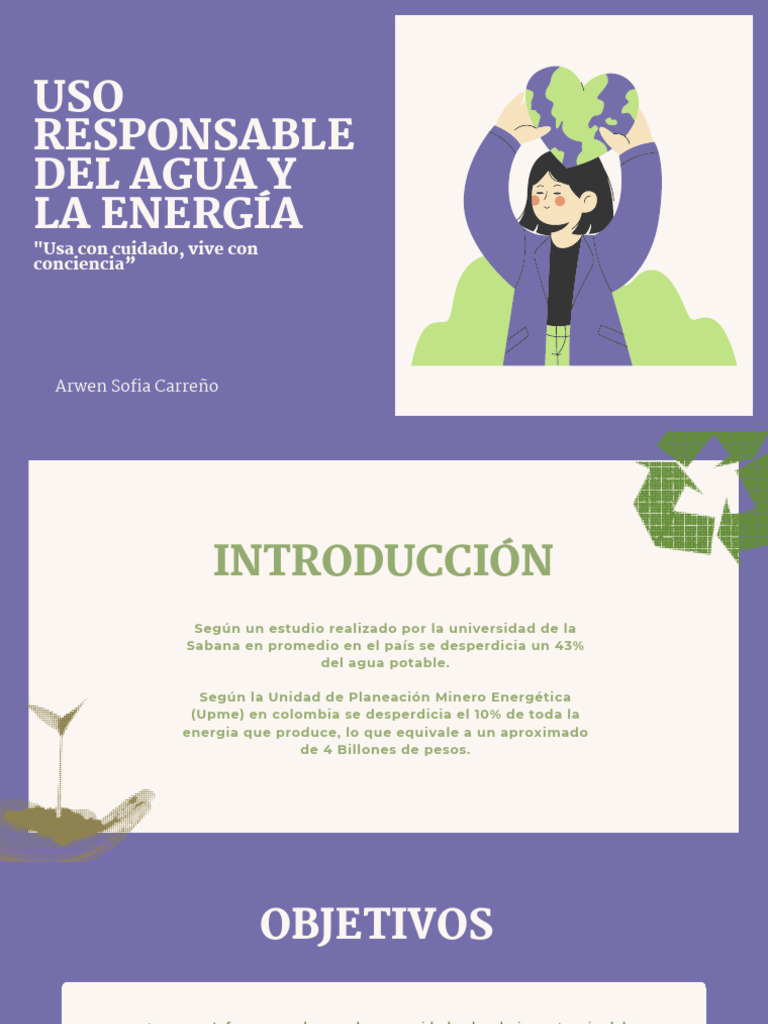 Uso Responsable de Agua y Energía | PDF | Agua | Entorno natural