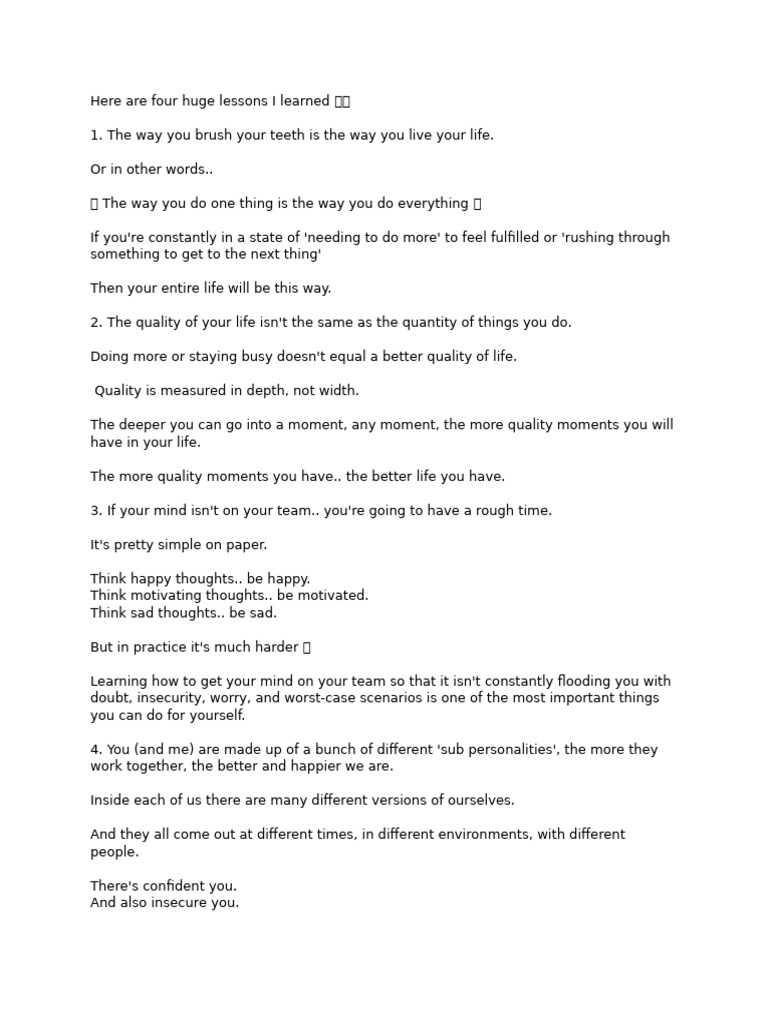 Here Are Four Huge Lessons I Learned ?? | PDF Here Are Four Huge Lessons I Learned ?? | PDF