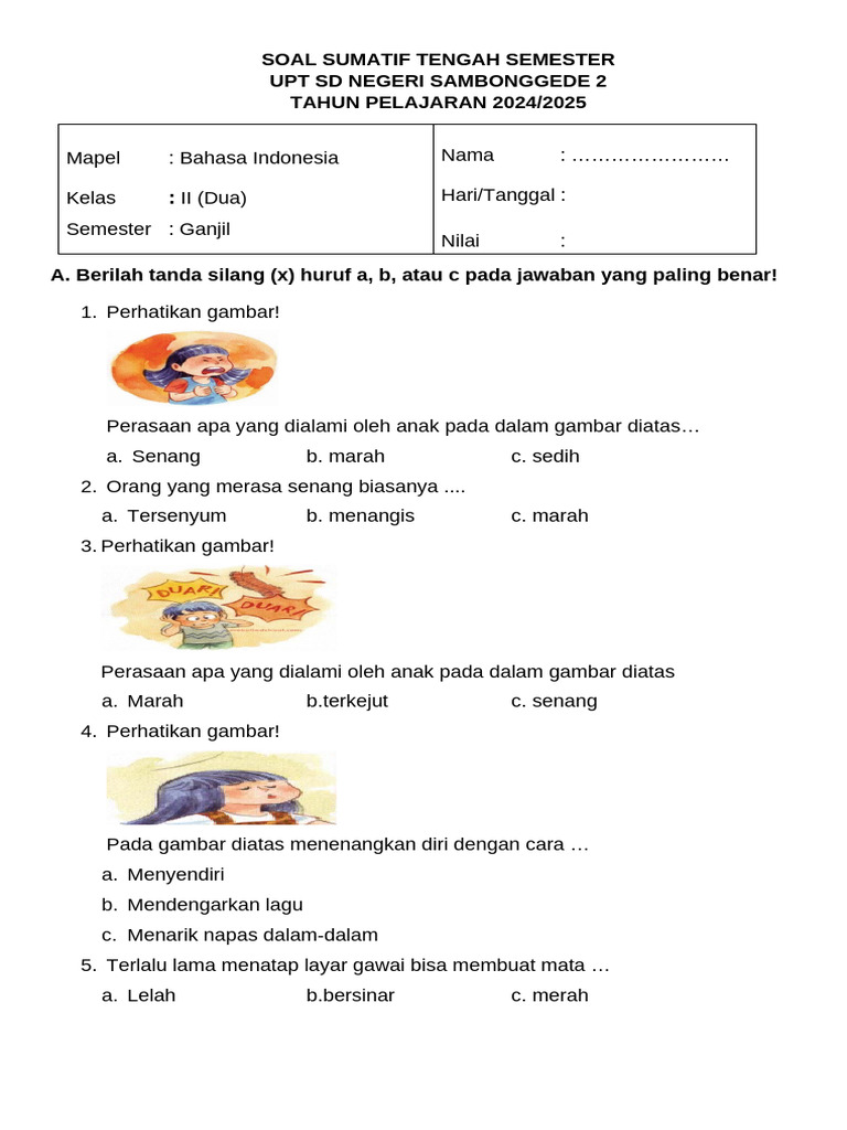 Soal Sumatif Tengah Semester | PDF