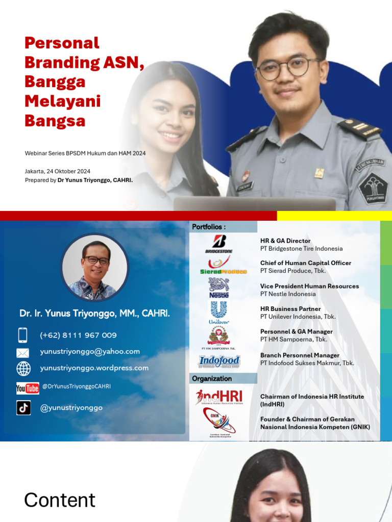 Personal Branding ASN Bangga Melayani Bangsa Final | PDF | Finance ...