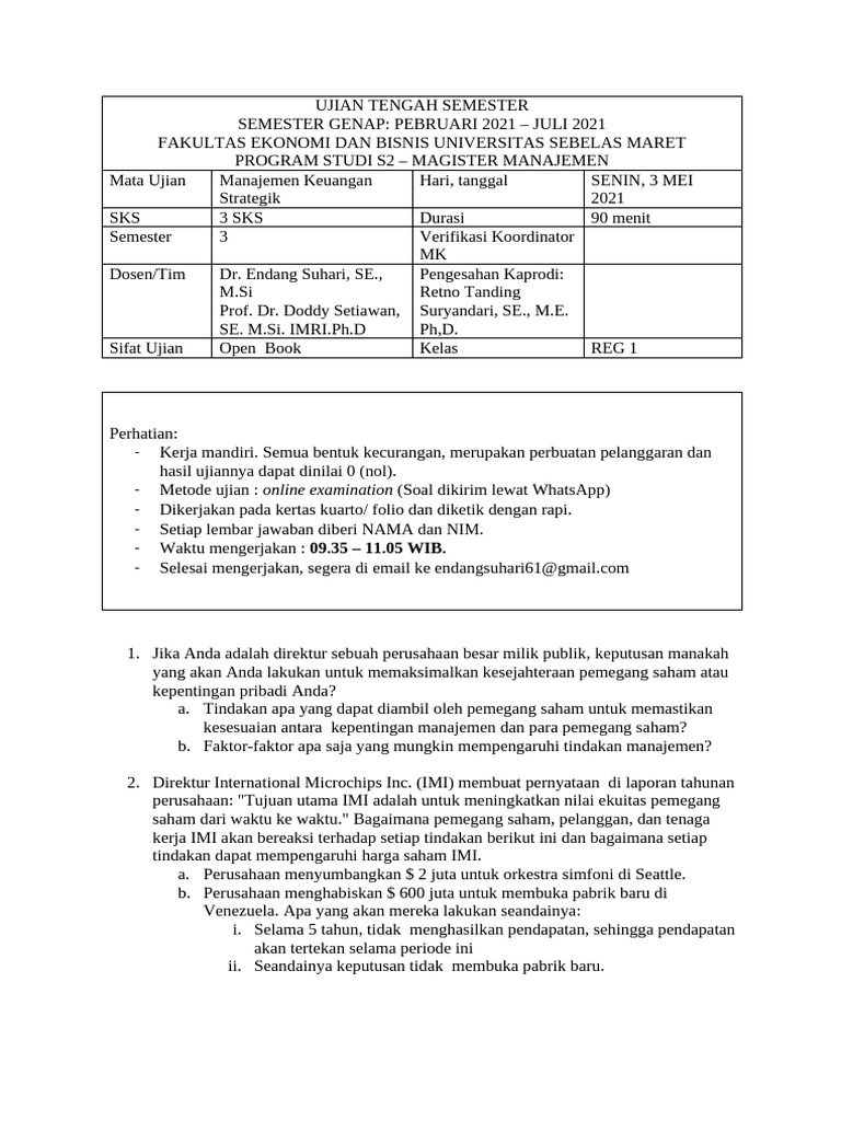 Uts MKS MM (Reg1) 2021 | PDF