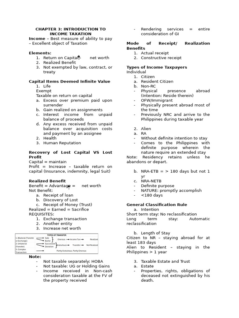 Tax Chapter 3 | PDF | Taxes | Income