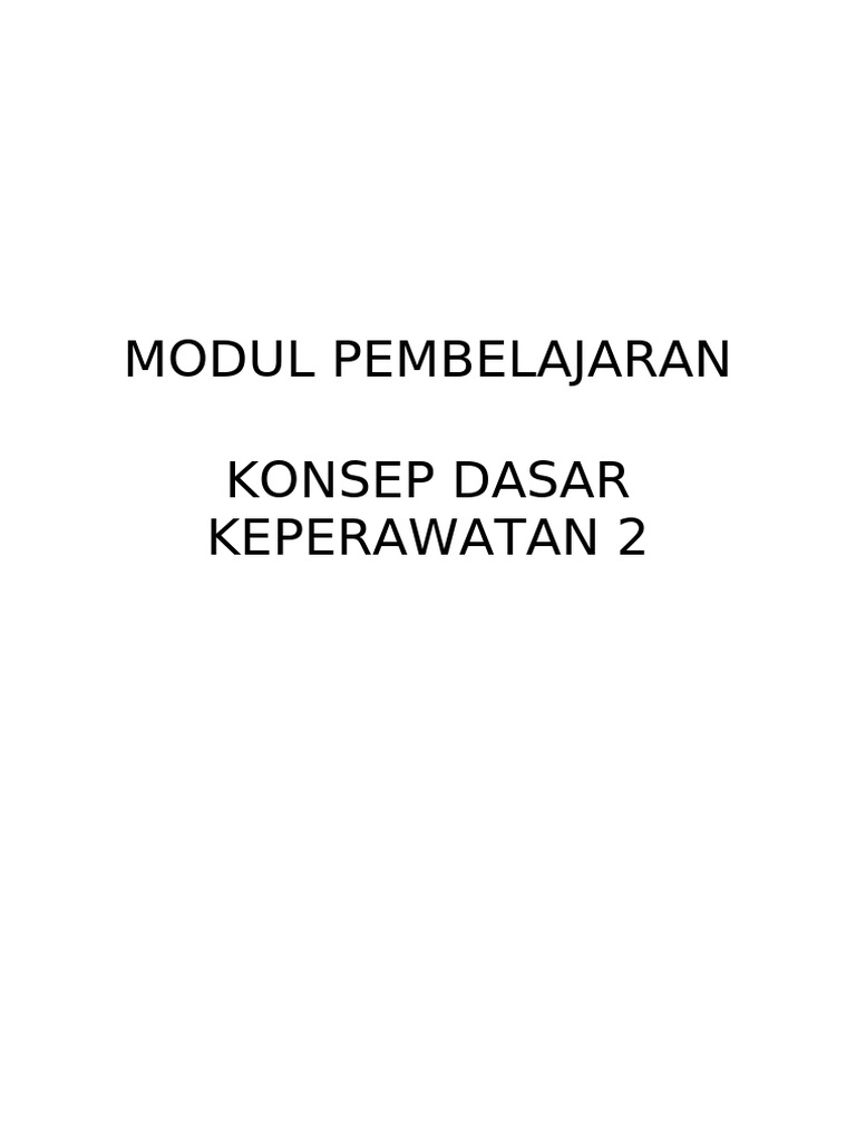 Modul Pembelajaran KDK Ii | PDF