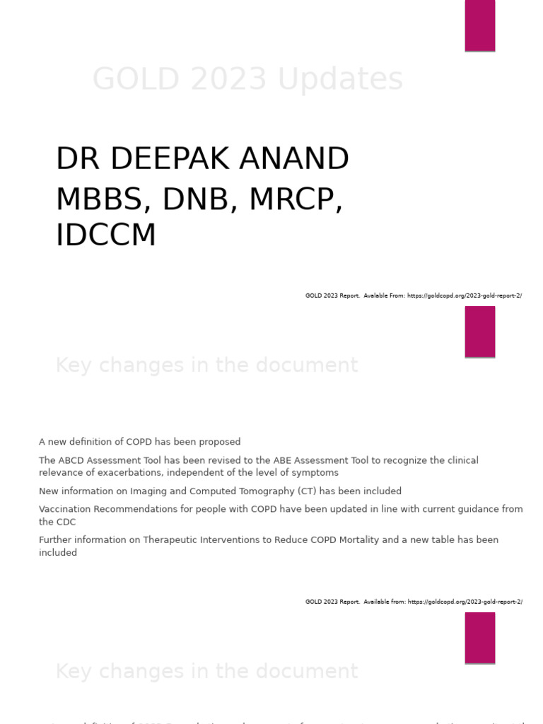GOLD 2023 Updates | PDF | Chronic Obstructive Pulmonary Disease ...