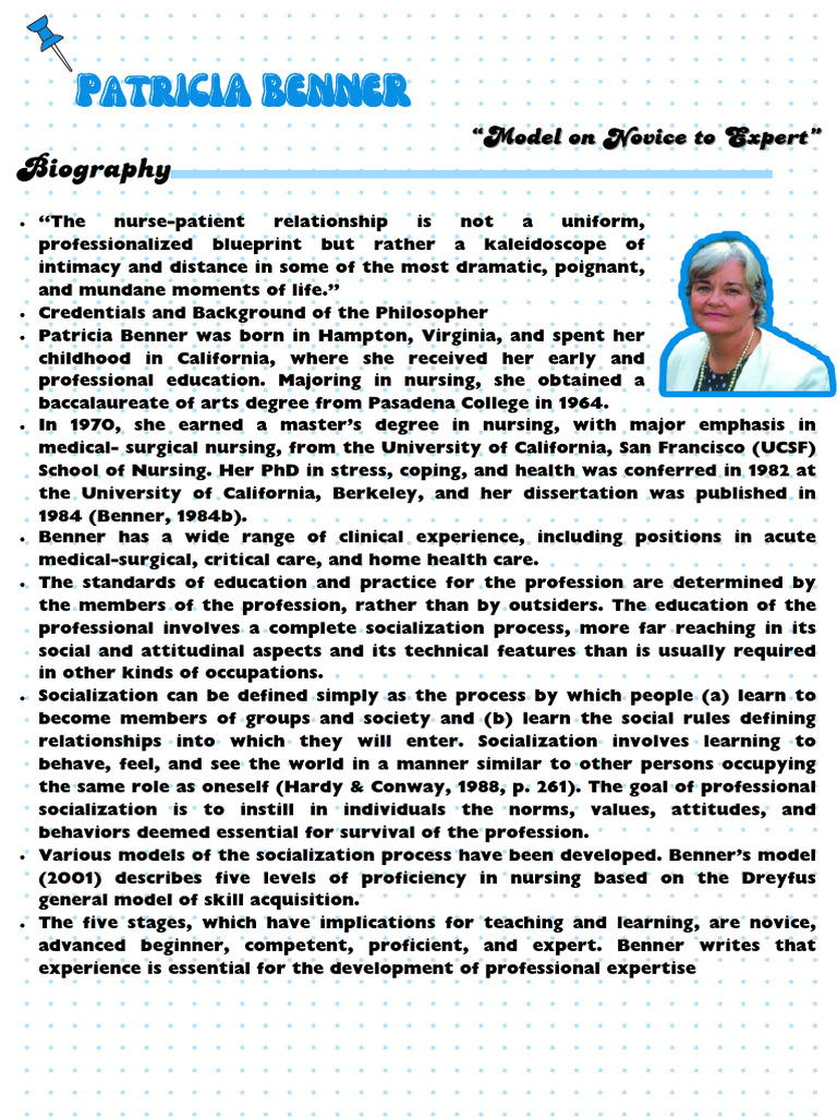 Patricia Benner | PDF | Expert | Nursing