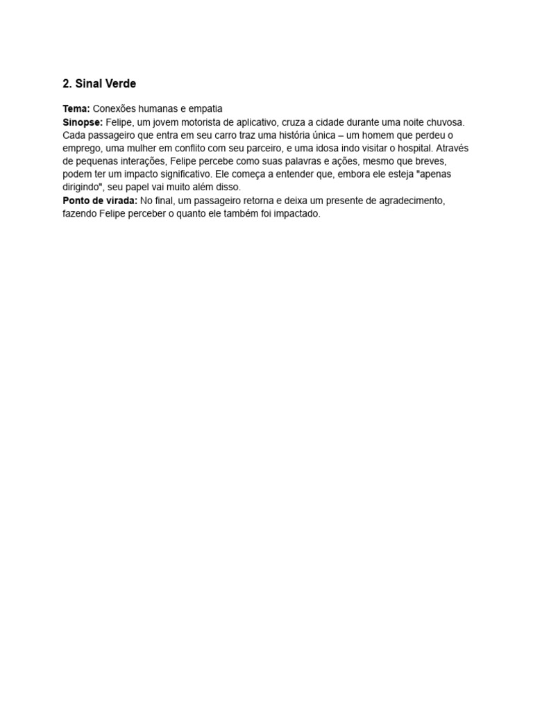 Sinal Verde: Conexões e Empatia | PDF