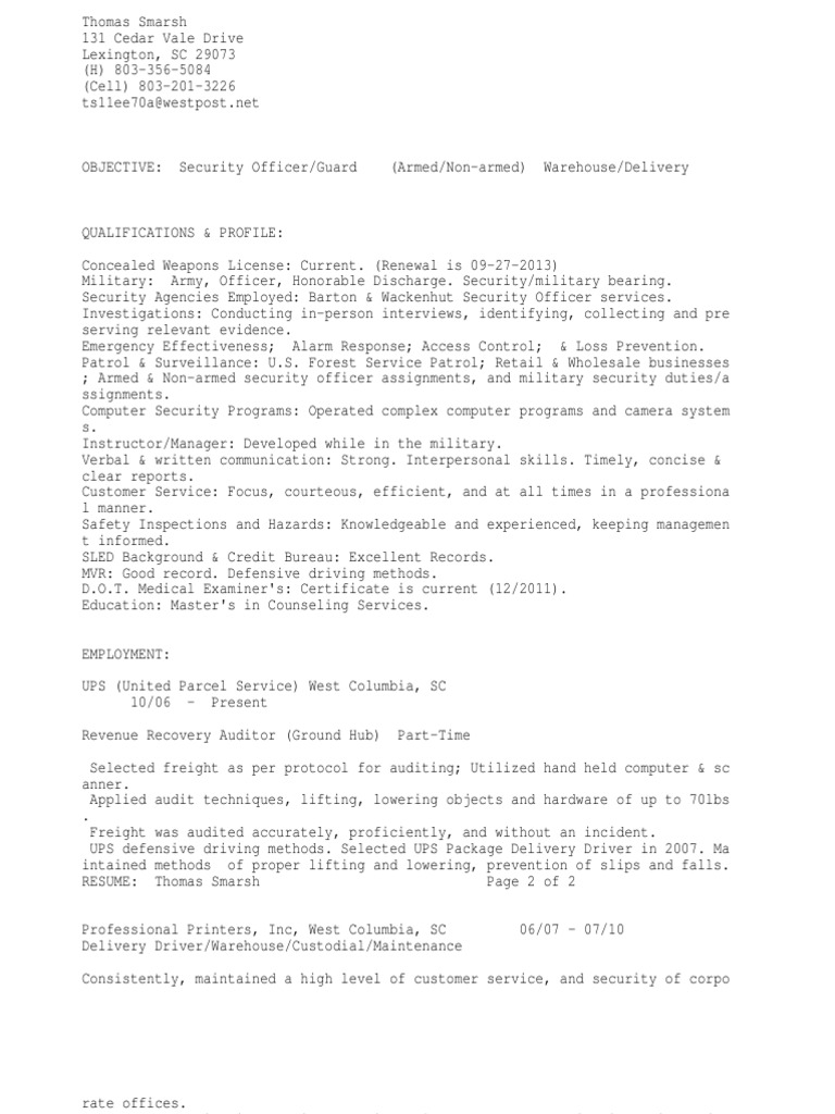 Security Officer/Guard | PDF | Security Guard | Computer Security