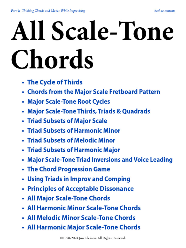 02-All Scale-Tone Chords | PDF | Chord (Music) | Scale (Music)