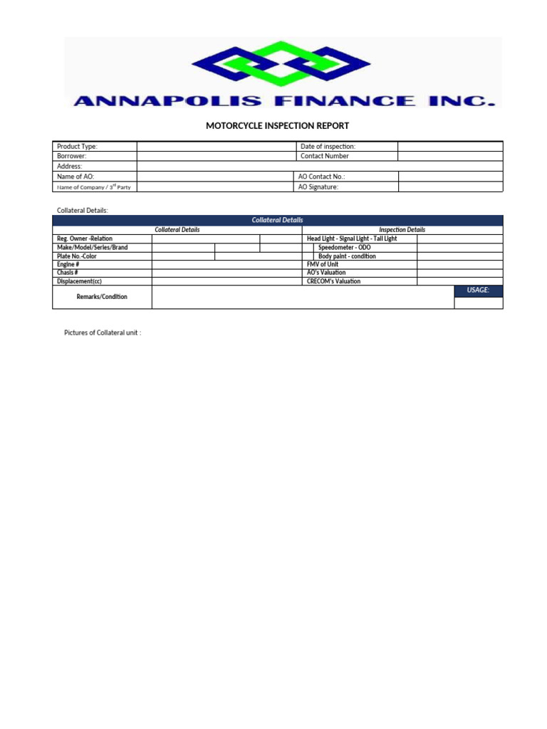 MC Inspection Format | PDF