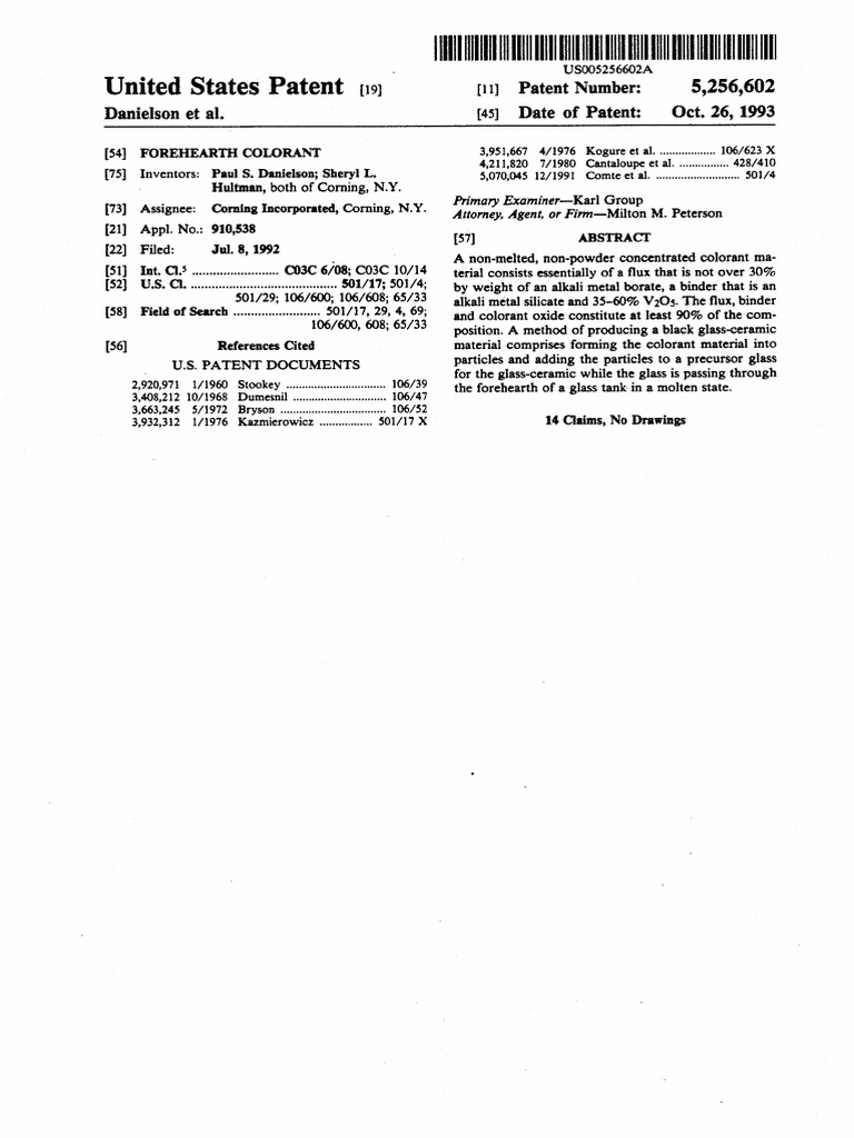 Forehearth Colorant | PDF