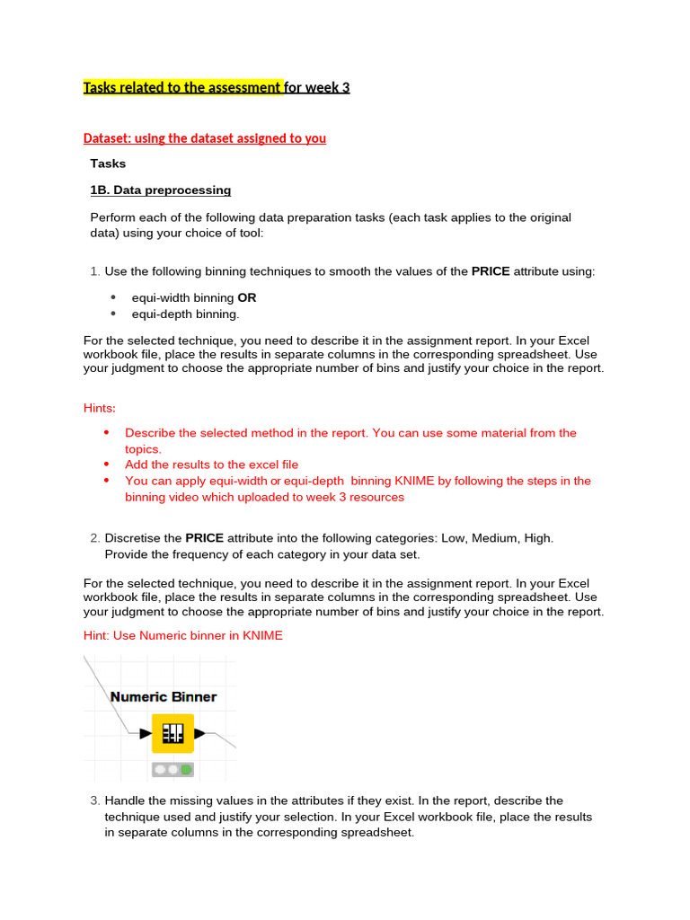 Assignment Tasks Related - Week 3 | PDF
