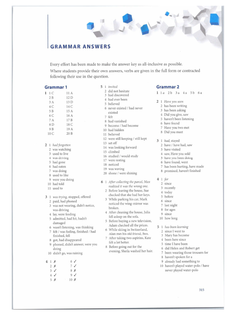 UPPER-INTERMEDIATE ANSWERS | PDF