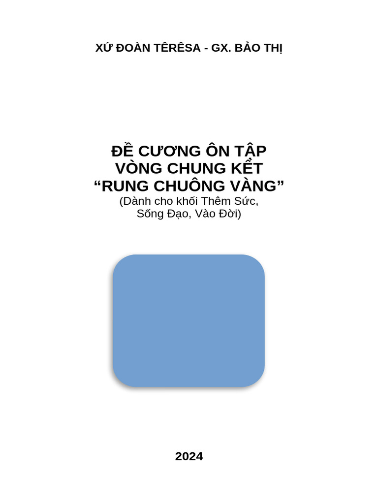 ĐC - ÔN TẬP VÒNG CHUNG KẾT RCV 6 - 2024 | PDF