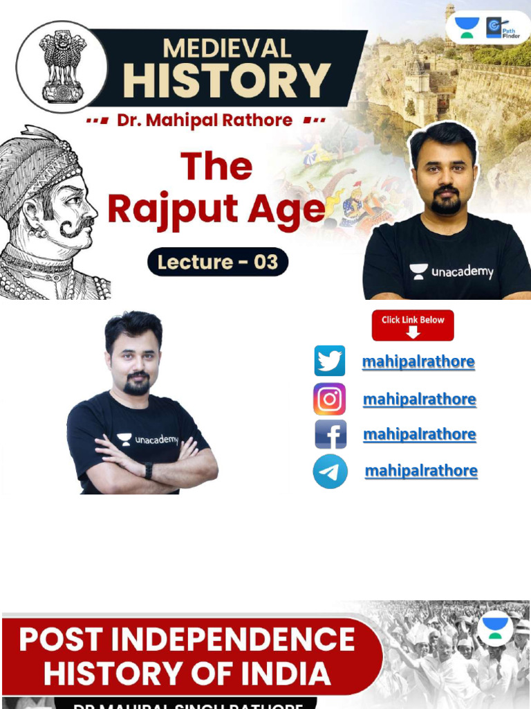 L3 Medieval History Rajput Age | PDF | Religion & Spirituality | Classics