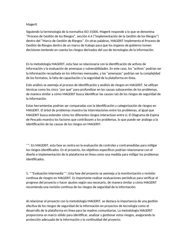 Magerit | PDF | Seguridad de información | Evaluación