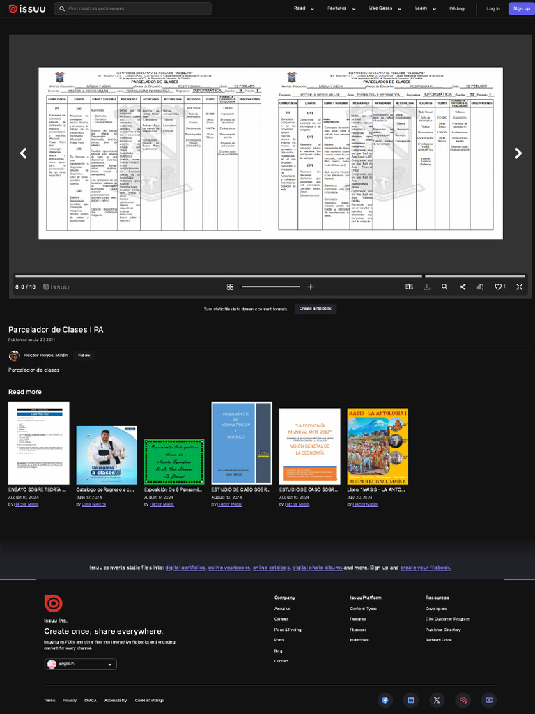 Parcelador de Clases | PDF | Cyberspace | Computing