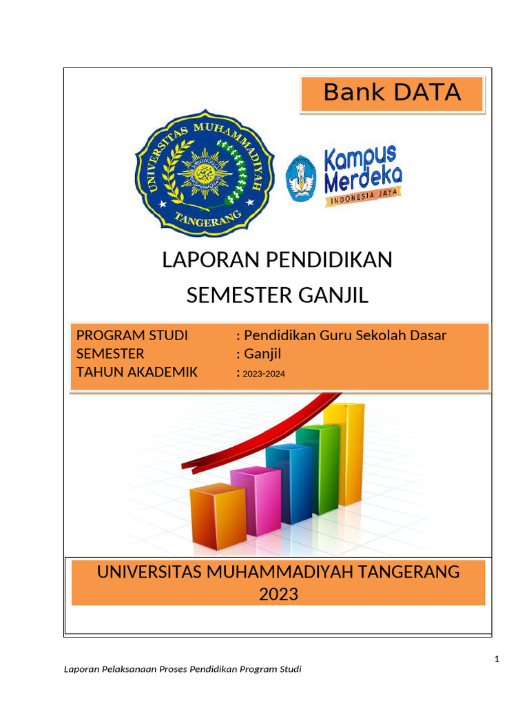 Laporan Semester Ganjil PGSD 2023-2024 | PDF