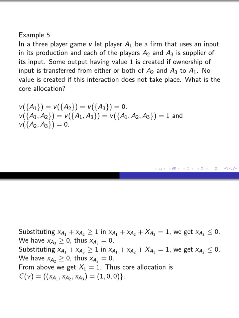Core Allocations in Three-Player Games | PDF | Mathematics | Applied ...