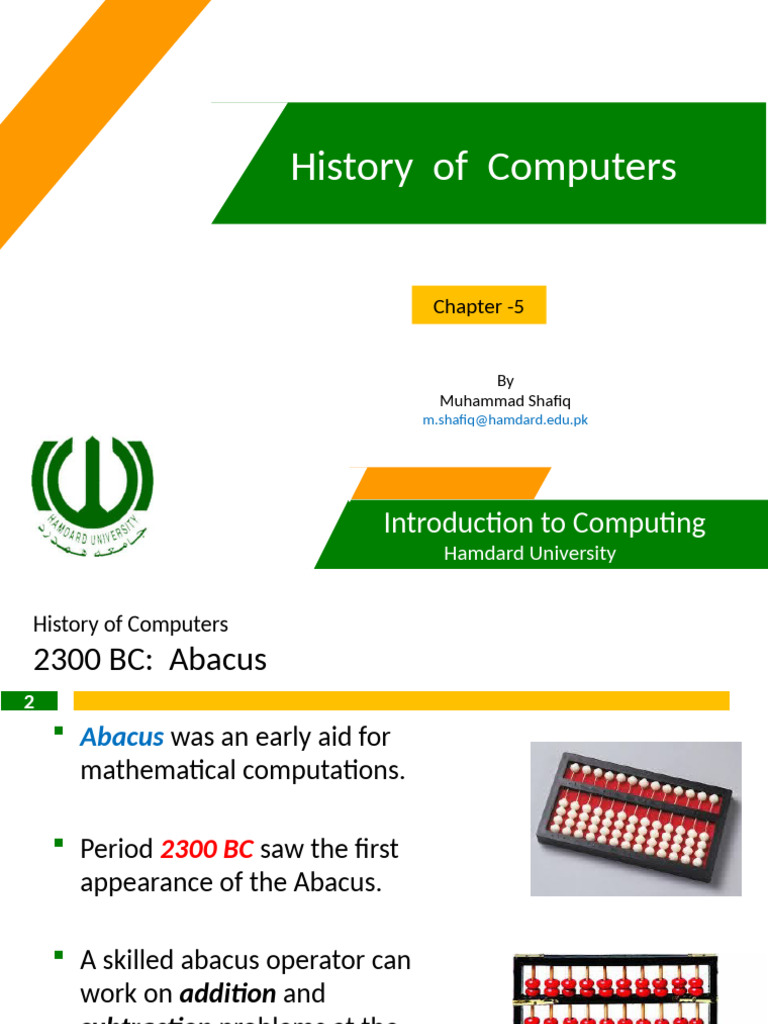 History of Computers v1 | PDF | Integrated Circuit | Electronic Circuits