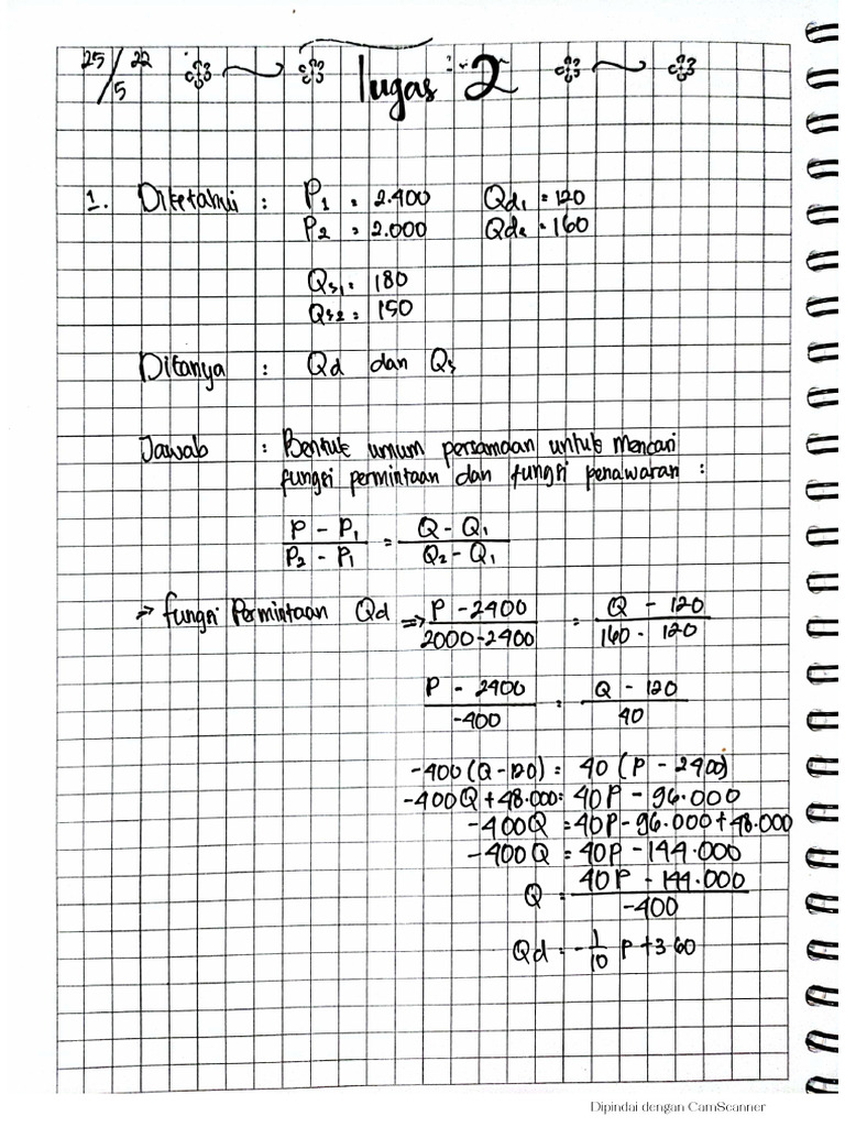 Tugas Tutorial 2 Matematika (Selvy Rista Aprilia - 042260137) | PDF