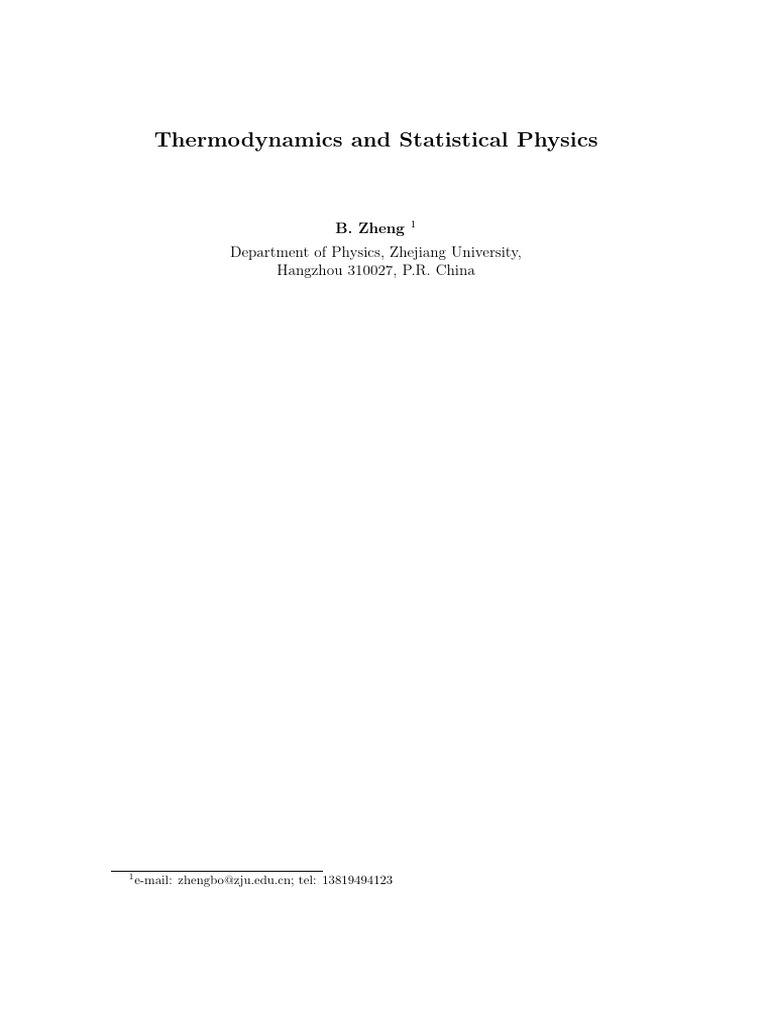 CHAPTER1 | PDF | Heat | Thermodynamic Equilibrium