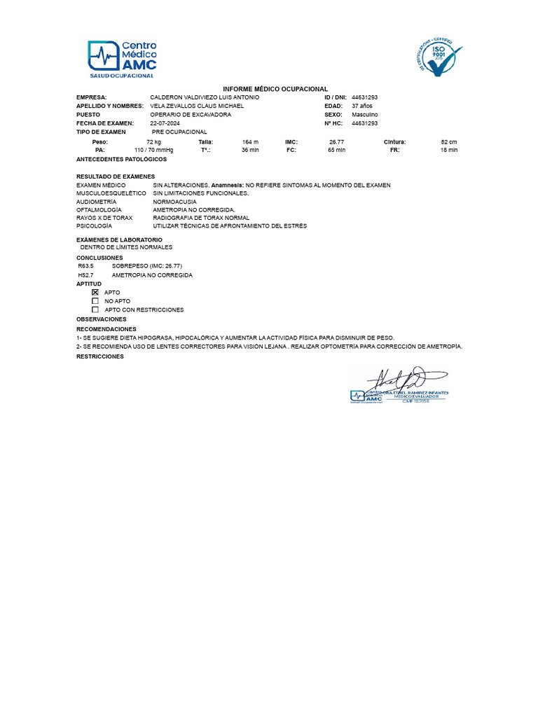 Vela Zevallos Claus Michael | PDF | La columna vertebral | Ojo humano