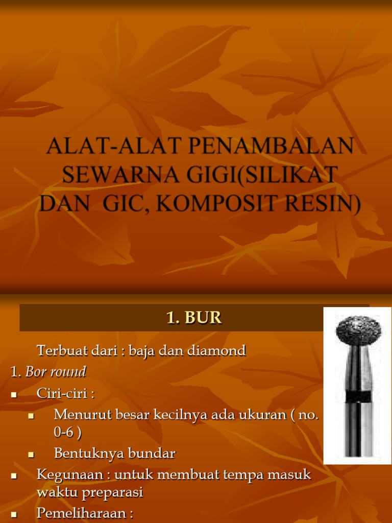 Alat Penambalan Gigi | PDF