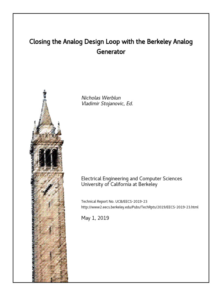 Berkeley Analog Generator | PDF | Integrated Circuit | Electronic Circuits