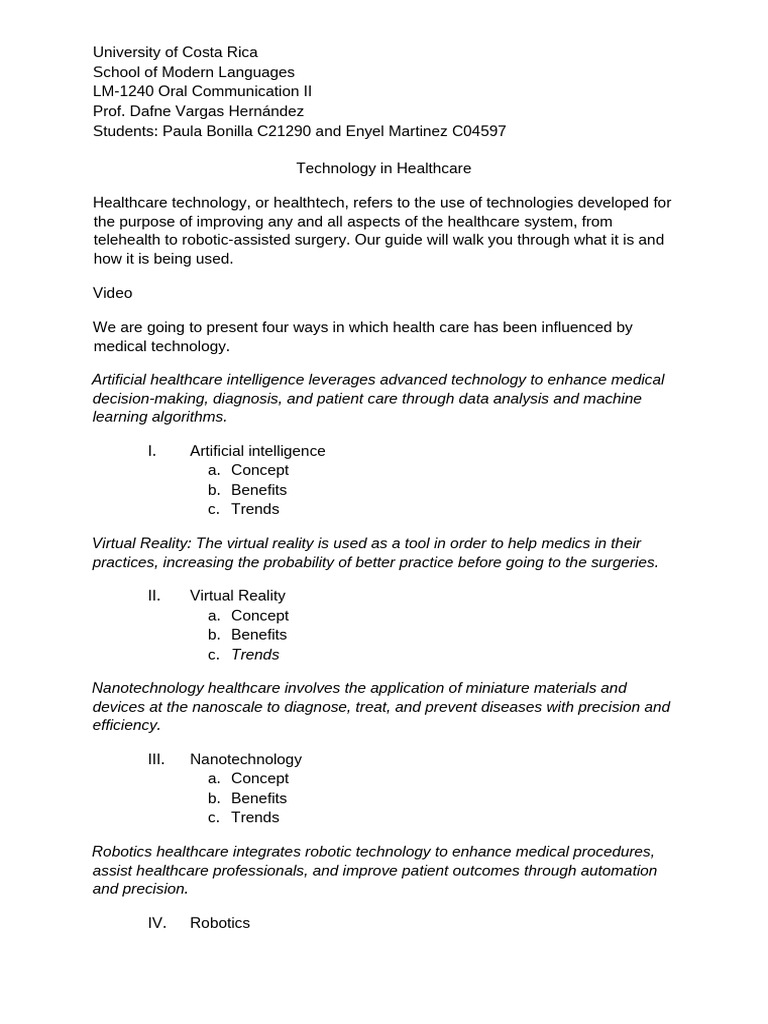 Technology in Healthcare 11 | PDF | Health Care | Medical Diagnosis