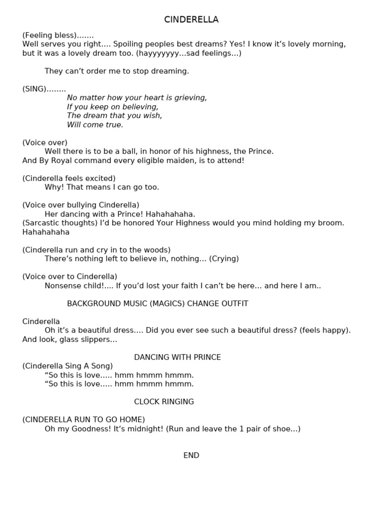 CINDERELLA | PDF | Cinderella