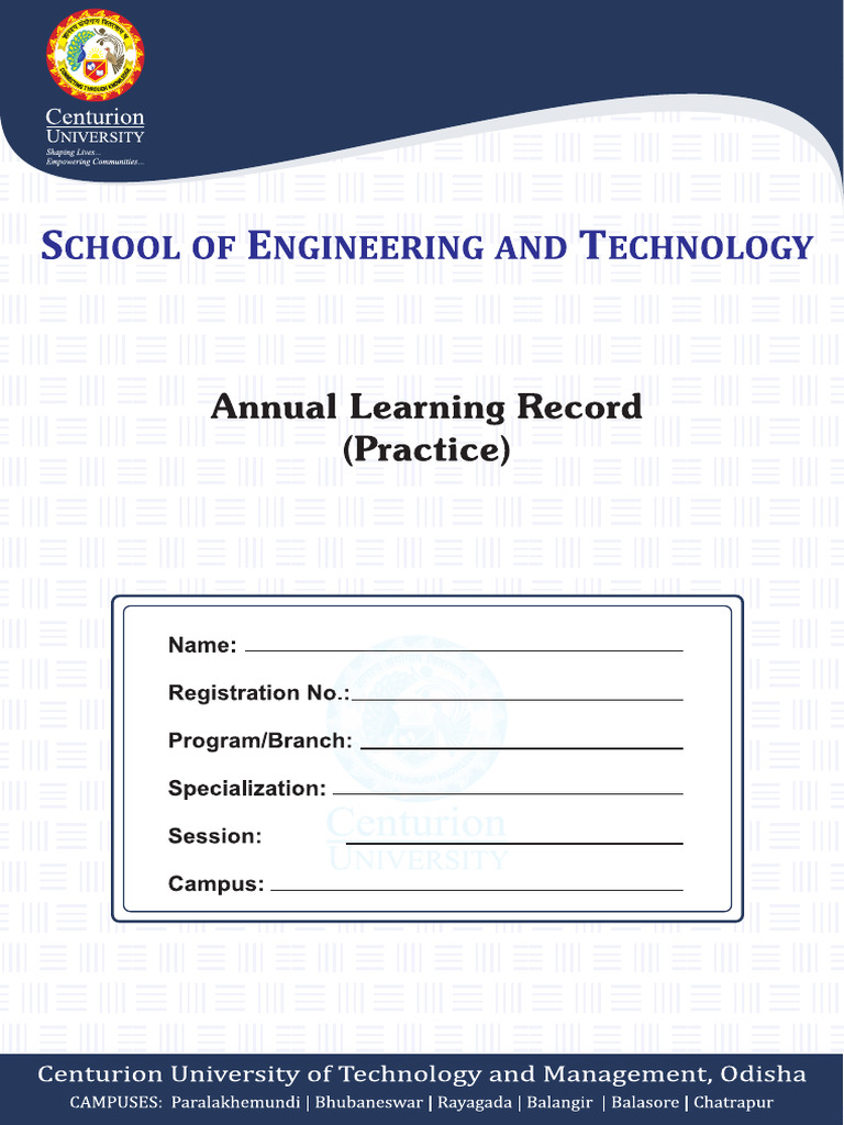Annual Learning Record Practice -A4 | PDF
