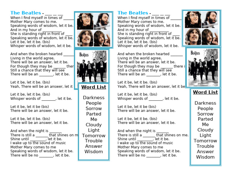 Let It Be | PDF | The Beatles | Songs Written