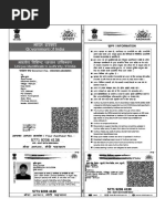 Format of True Type Copy of Aadhar Card | PDF