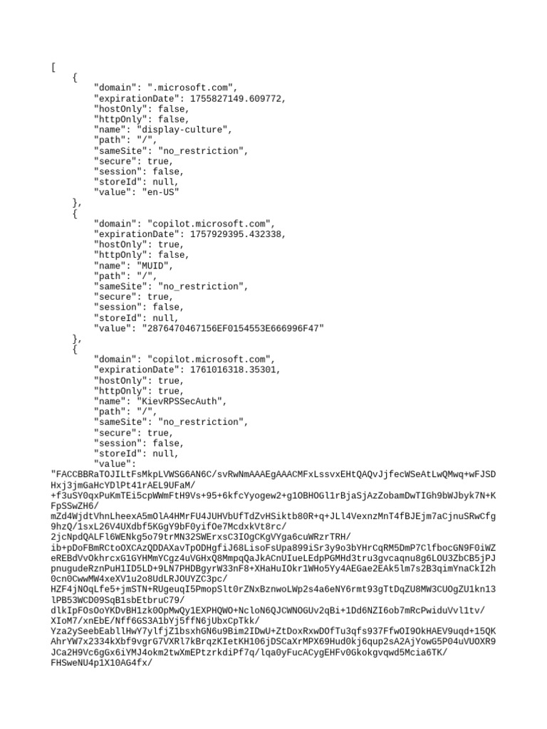 Microsoft Copilot Cookies | PDF | Http Cookie | Ignorance