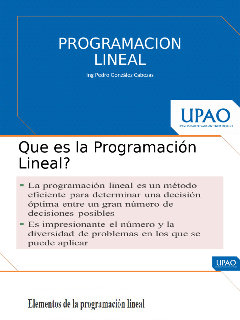 Programción Lineal | PDF