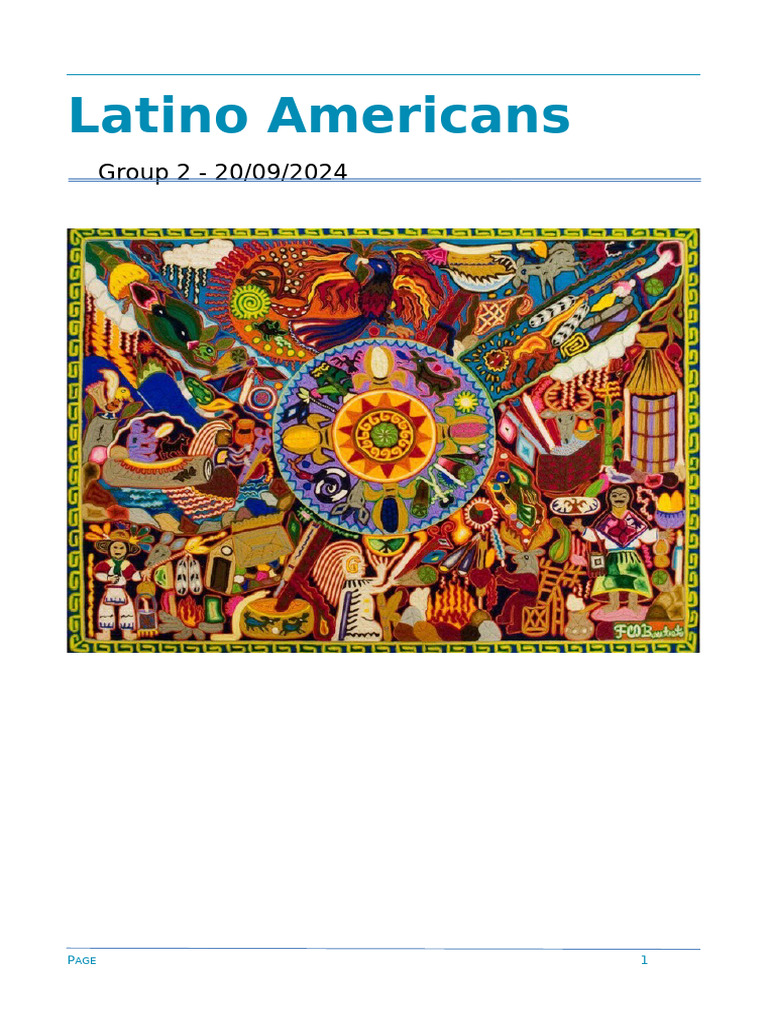 Latino Americans G2docx | PDF | Hispanic And Latino Americans | Immigration