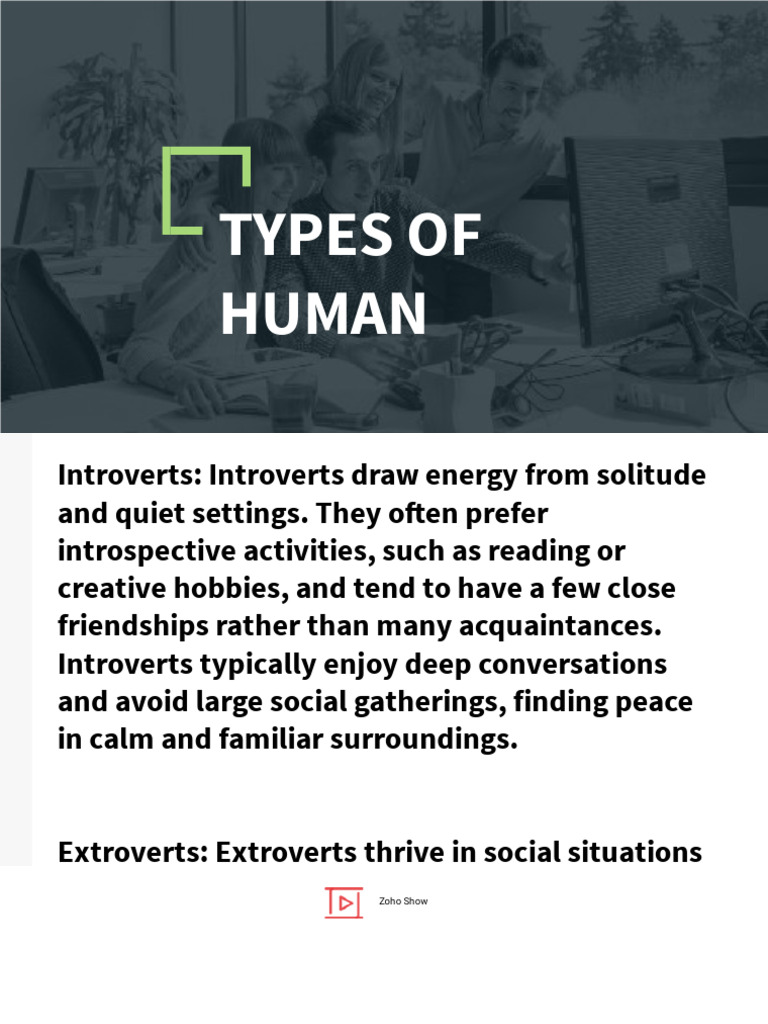 Introvert and Extrovert Ppt | PDF