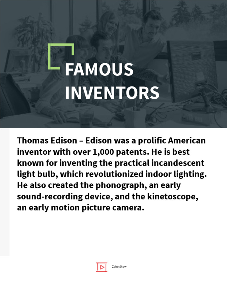 Thomas Edison: Key Inventions Overview | PDF