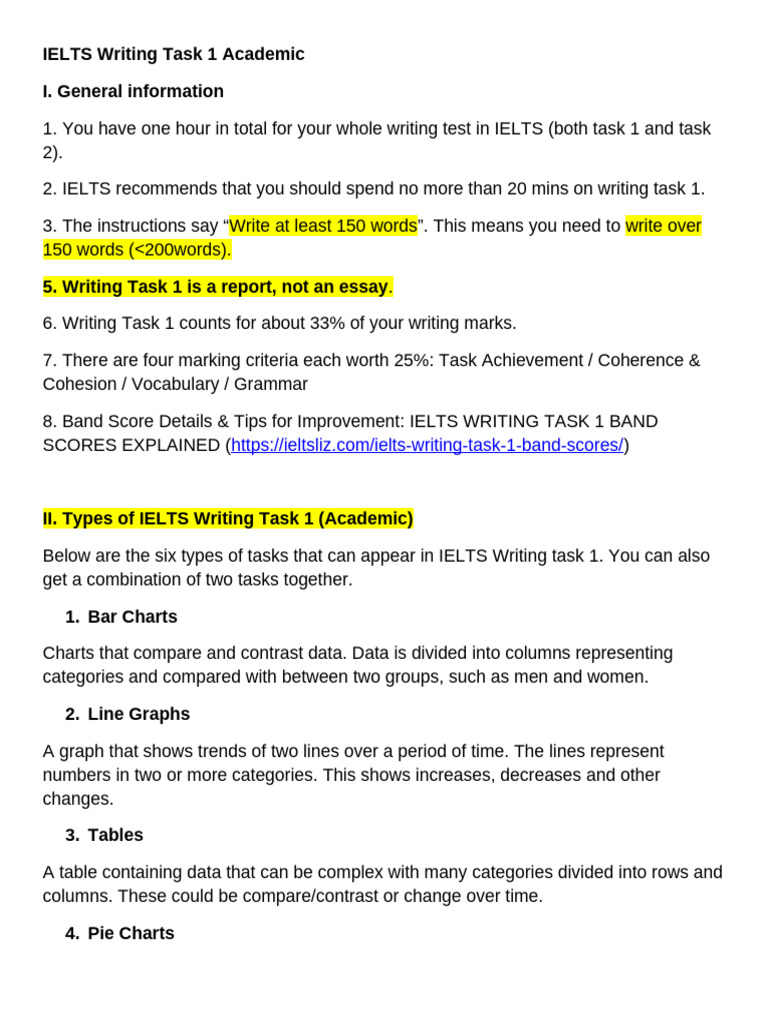 IELTS Writing Task 1 Tips From Liz.24.9.24 | PDF | Recycling | Frog