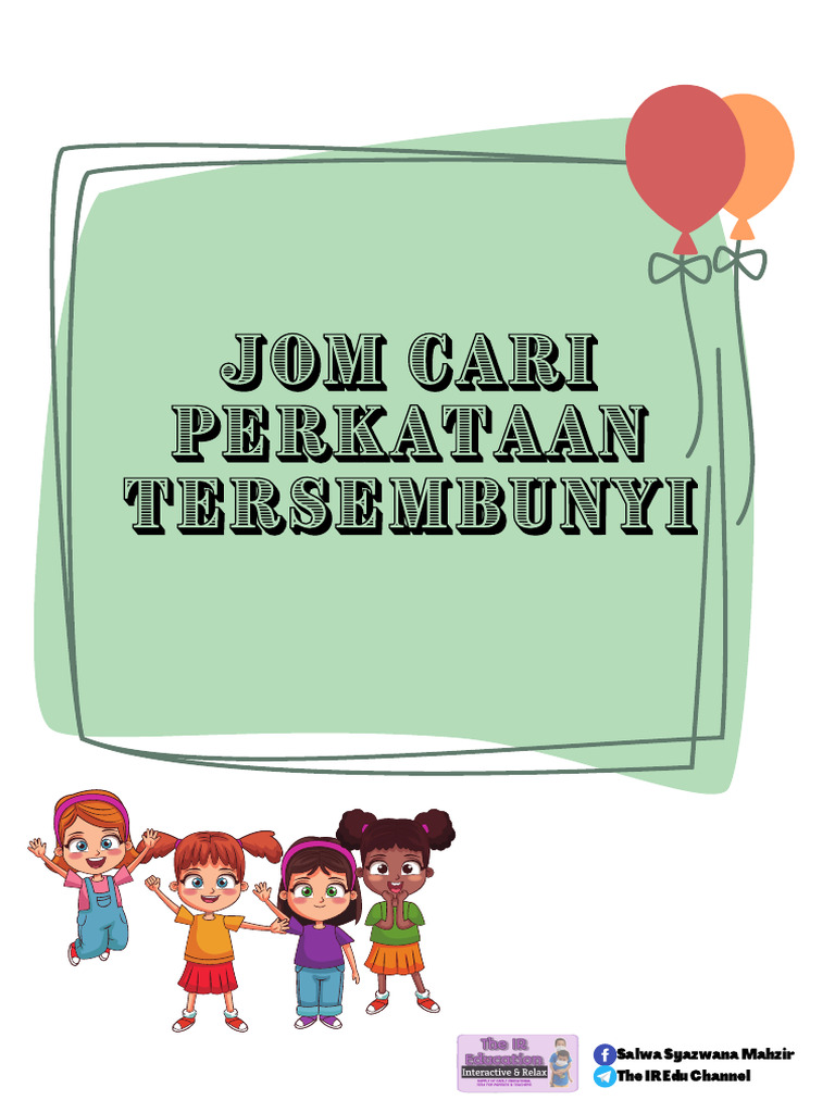 Jom Cari Perkataan Tersembunyi | PDF