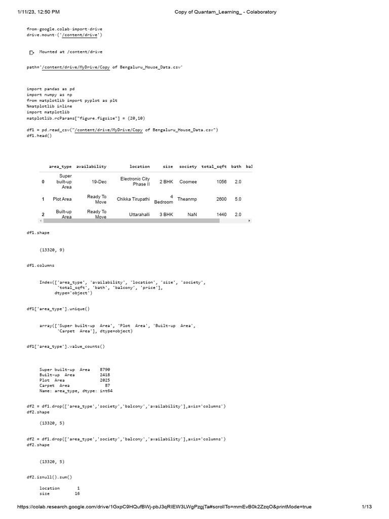 Quantam - Learning - Colaboratory | PDF | Computing | Software Engineering