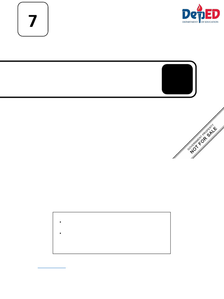Q2 LE VE7 Lesson 7 Week 7 | PDF