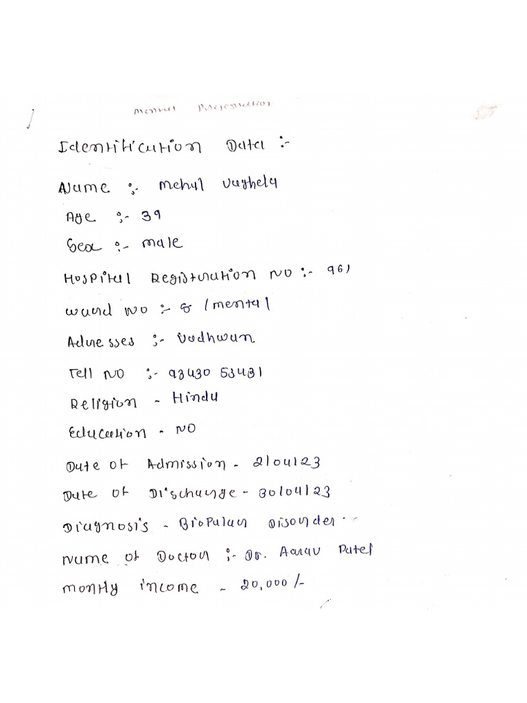MHN Case Presentation | PDF