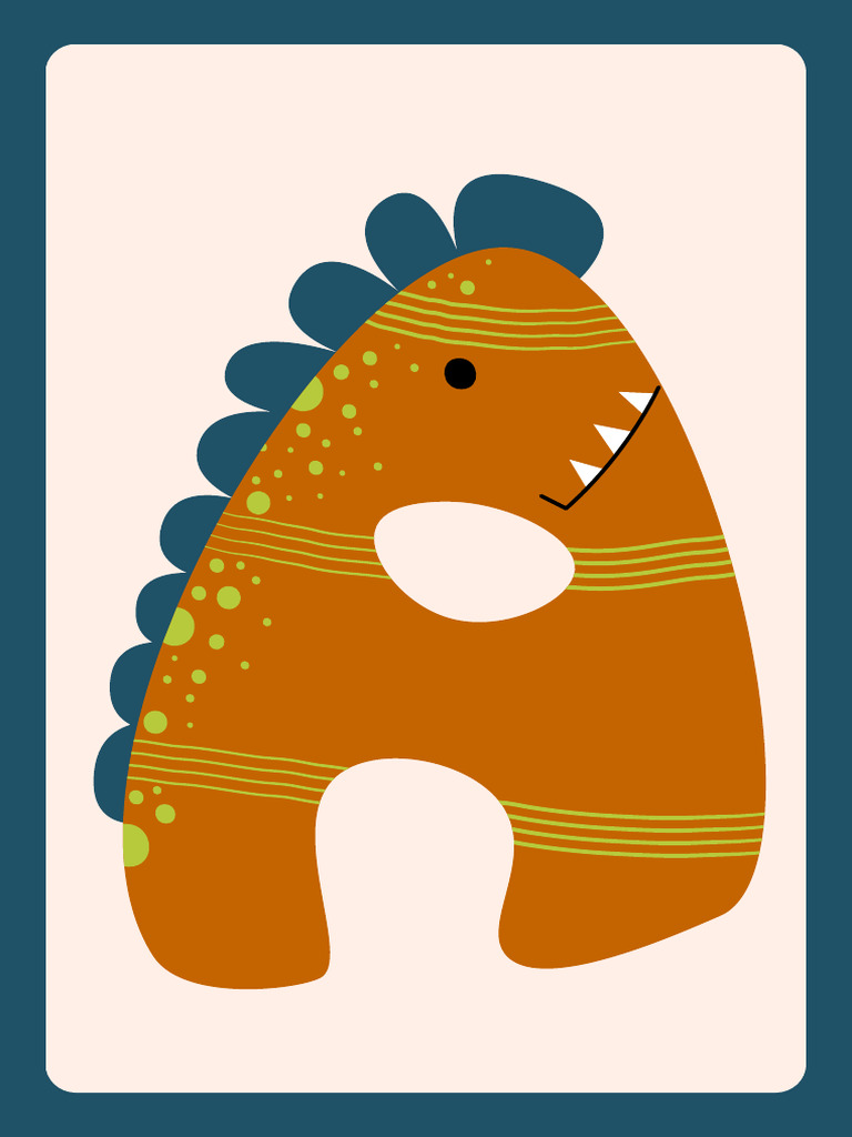 Dinosaur Alphabet Wall Display | PDF