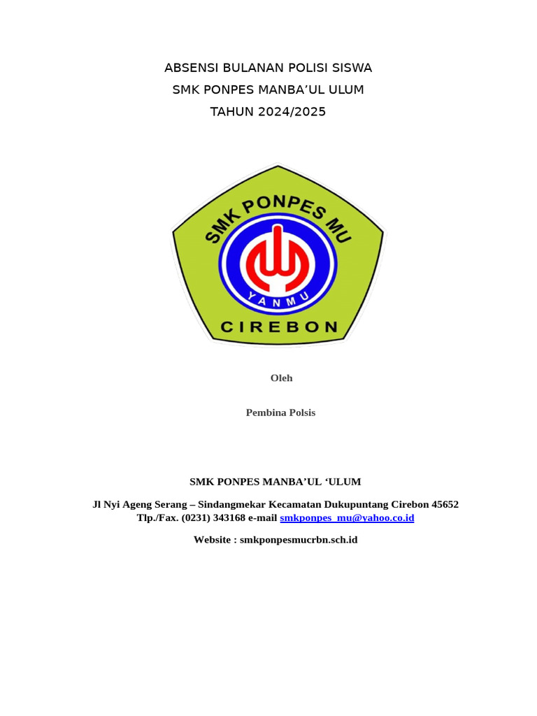 Absensi Polisi Siswa | PDF