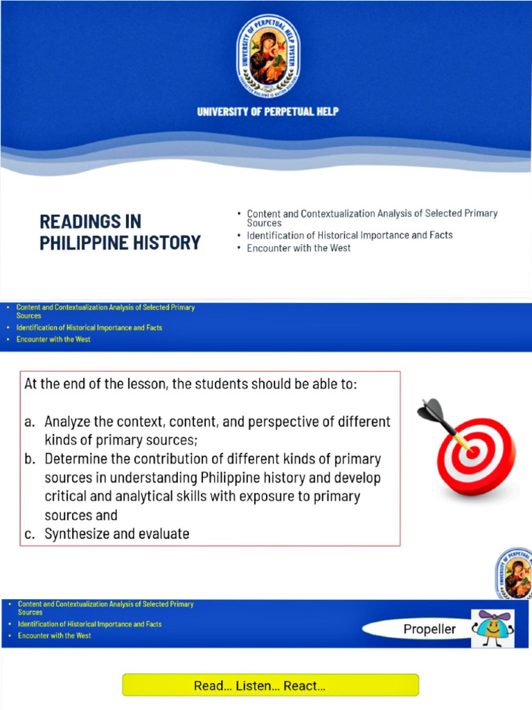 Content and Contextualization Important Historical Text Coming of The ...