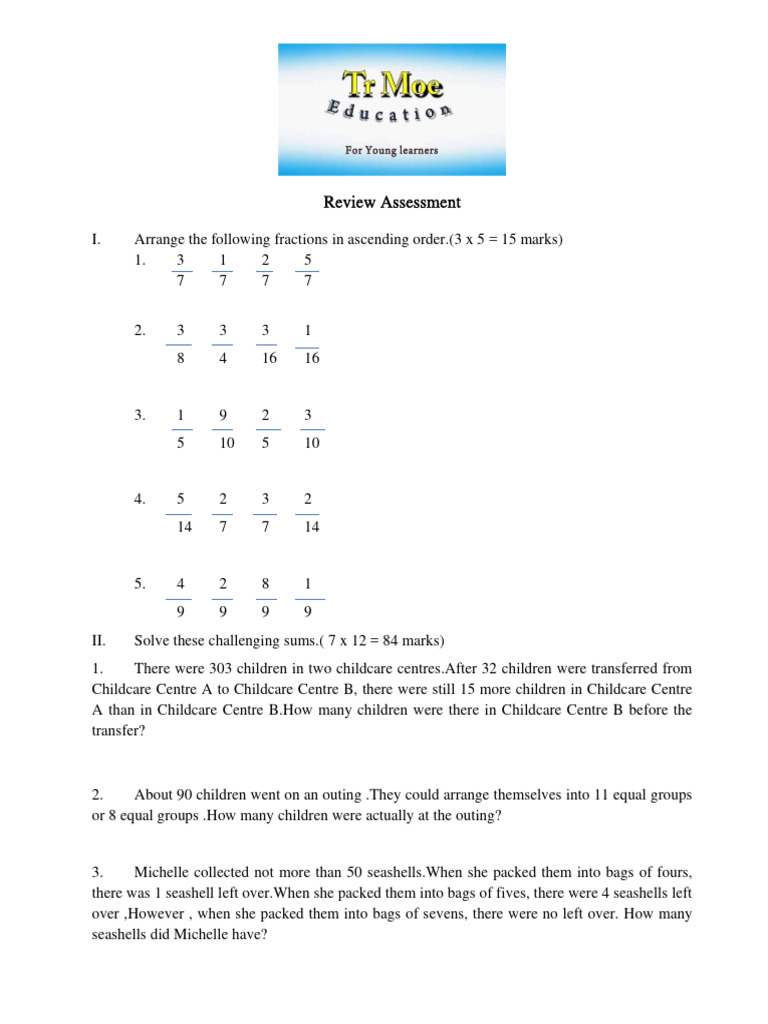 Singapore Maths (P3) Final | PDF