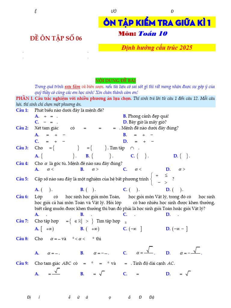 Pages From Pages From Bo-De-On-Tap-Giua-Hoc-Ki-1-Toan-10-Knttvcs-Dinh-Huong-Cau-Truc-2025-2 | PDF