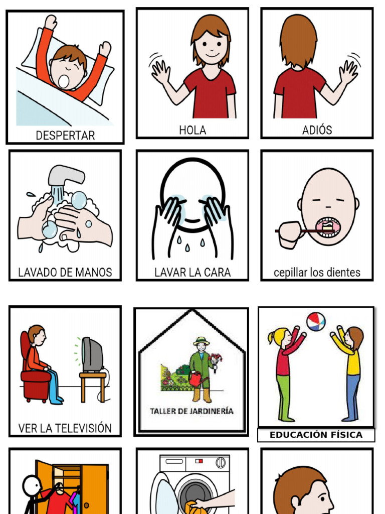 Pictogramas Rutinas | PDF